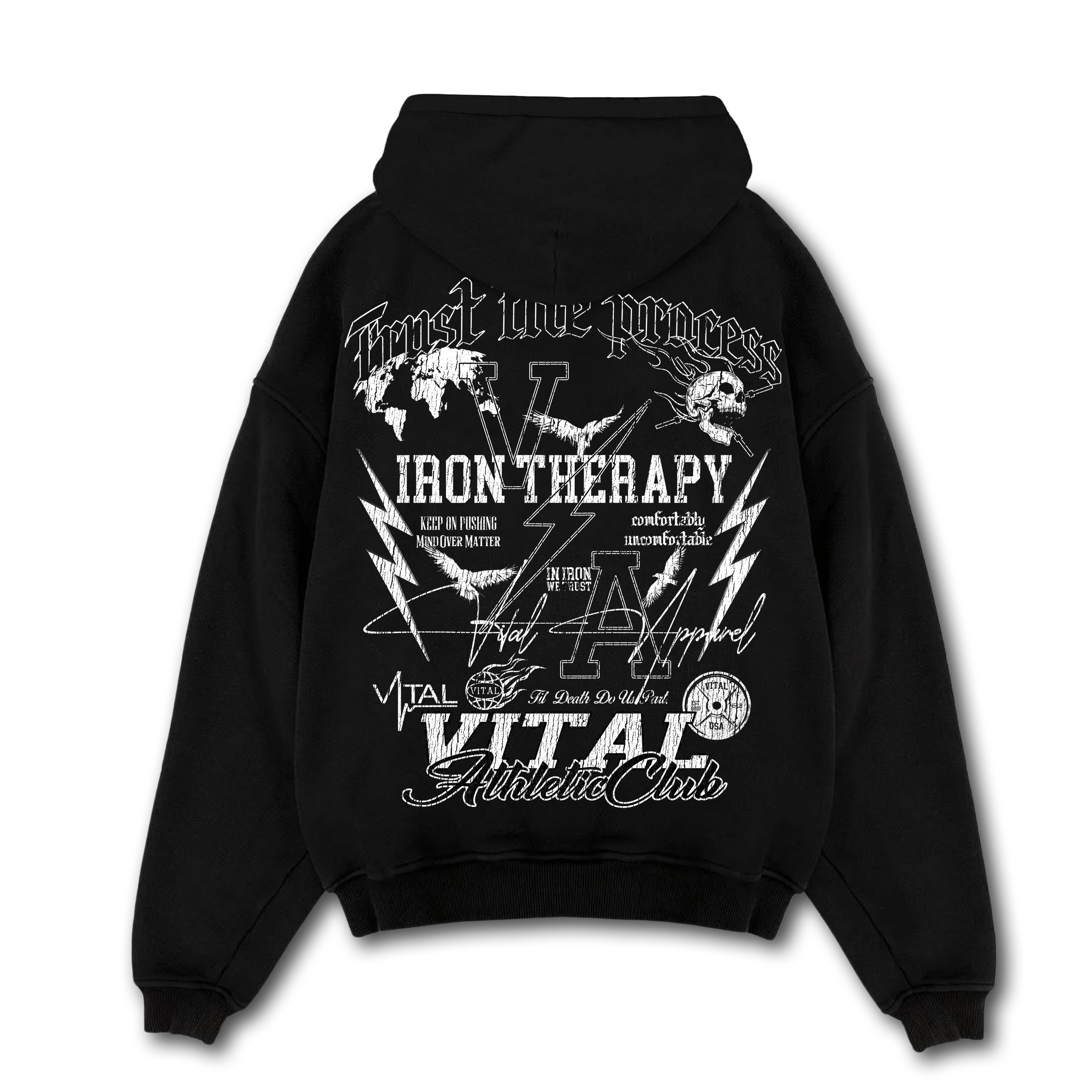 Relentless Oversized Heavyweight Hoodie - Emblem – VITAL APPAREL