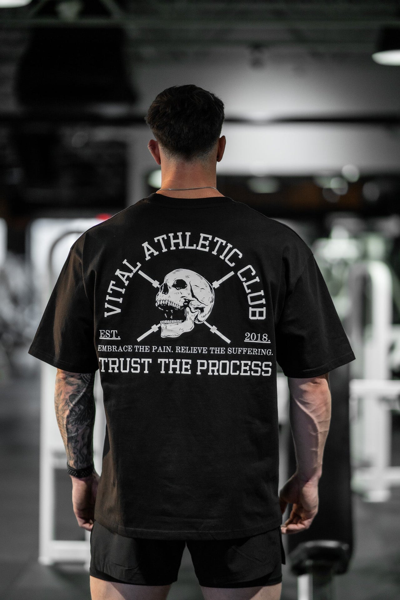 Oversized Pump Cover T-Shirt - ETP Black/White – VITAL APPAREL